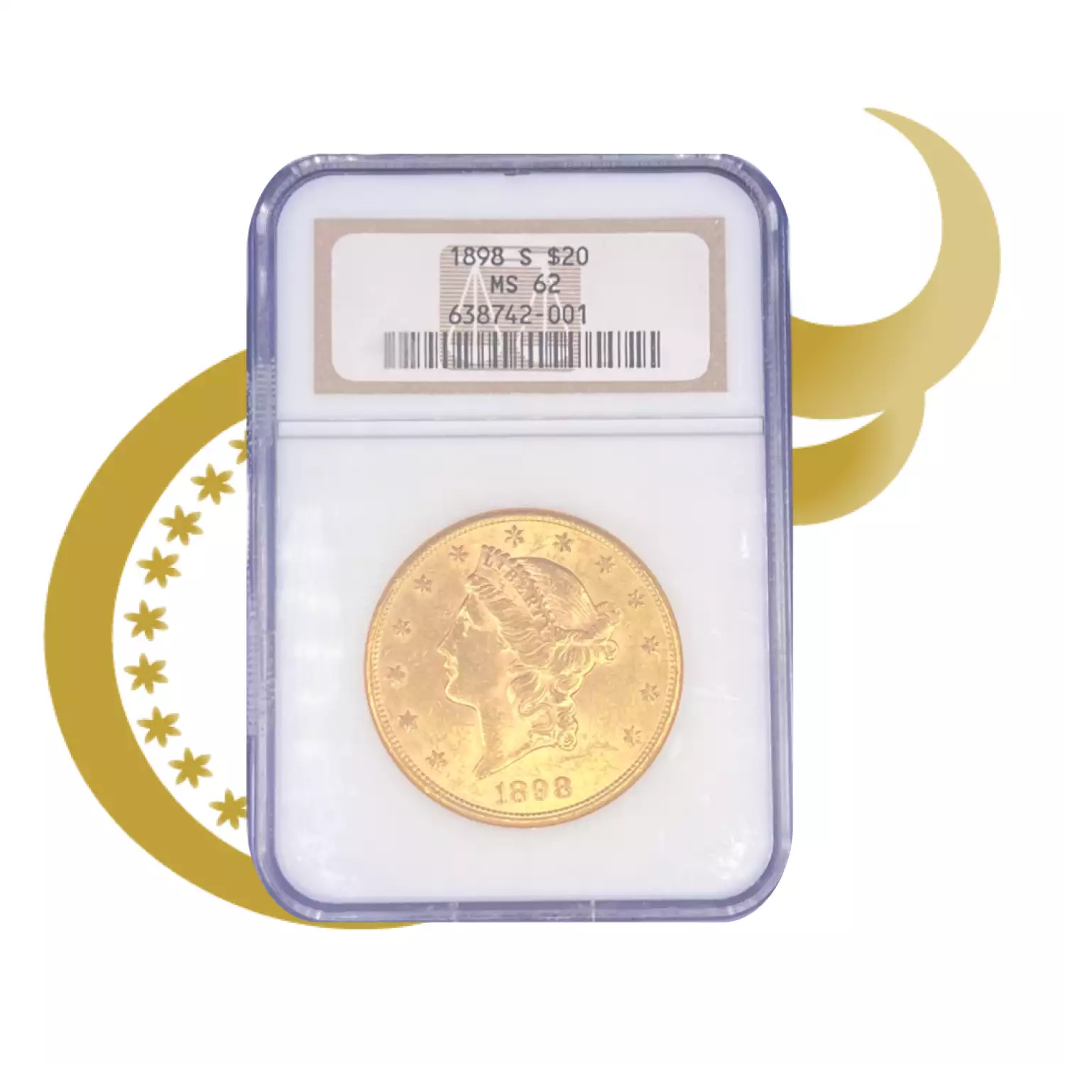 1898-S Double Eagles Liberty Head NGC MS-62 - Matador Rare Coins Ltd.